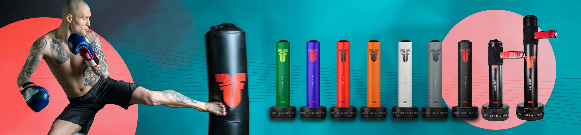 Free standing boxing bag Fighter 3in1