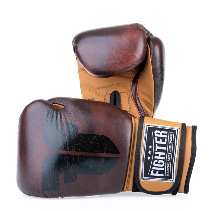 Fighter Boxing Gloves Retro - brown – Fighters Inc. - Martial Arts ...