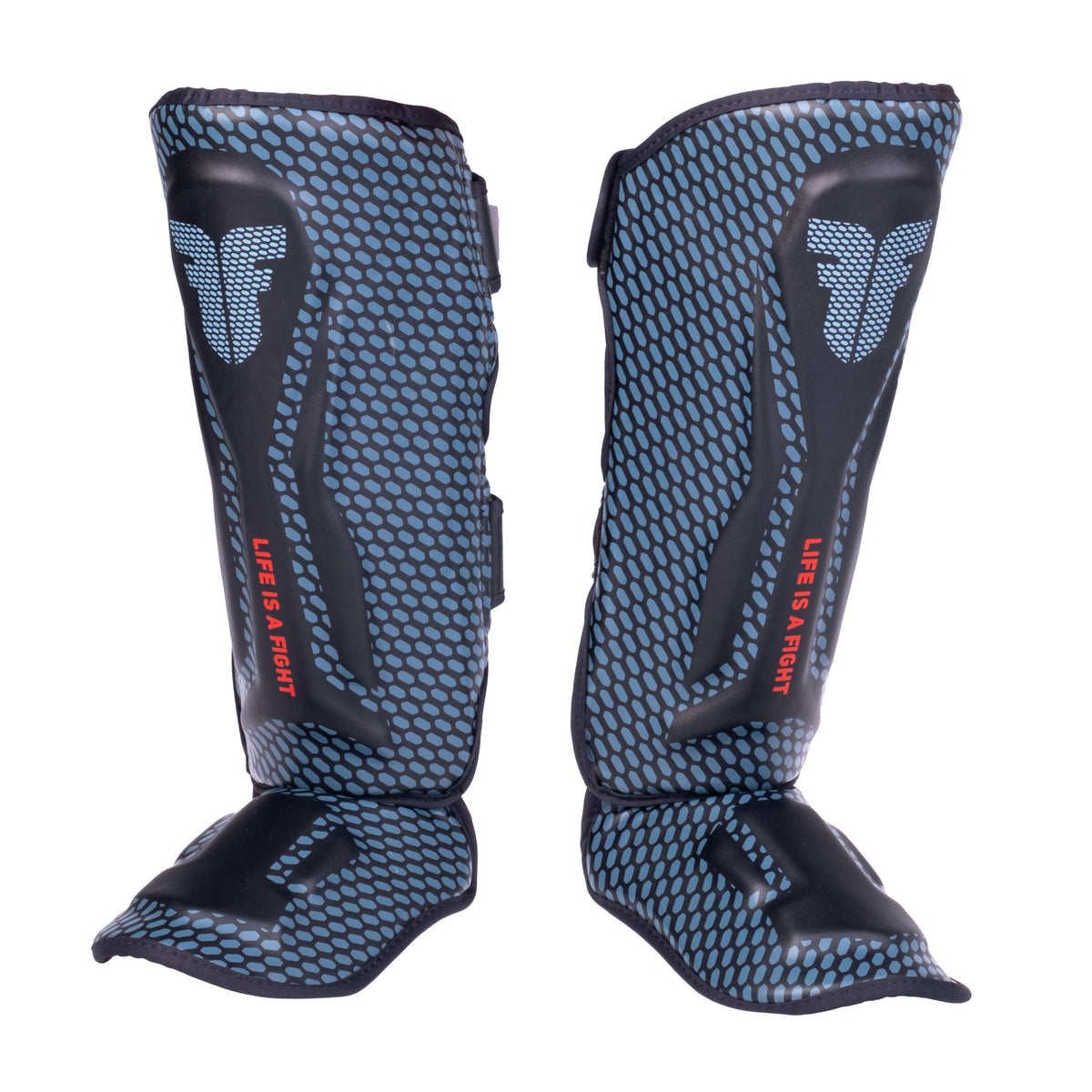 Fighter Shinguards Thai Ergo - black/grey/red, FSG-004ND1 – Fighters ...