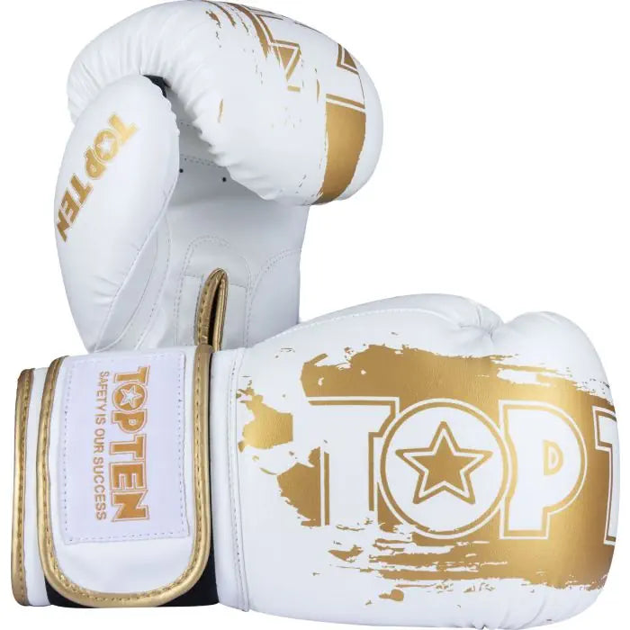 TOP TEN Boxing gloves Power Ink Golden Star - white/gold – Fighters Inc ...