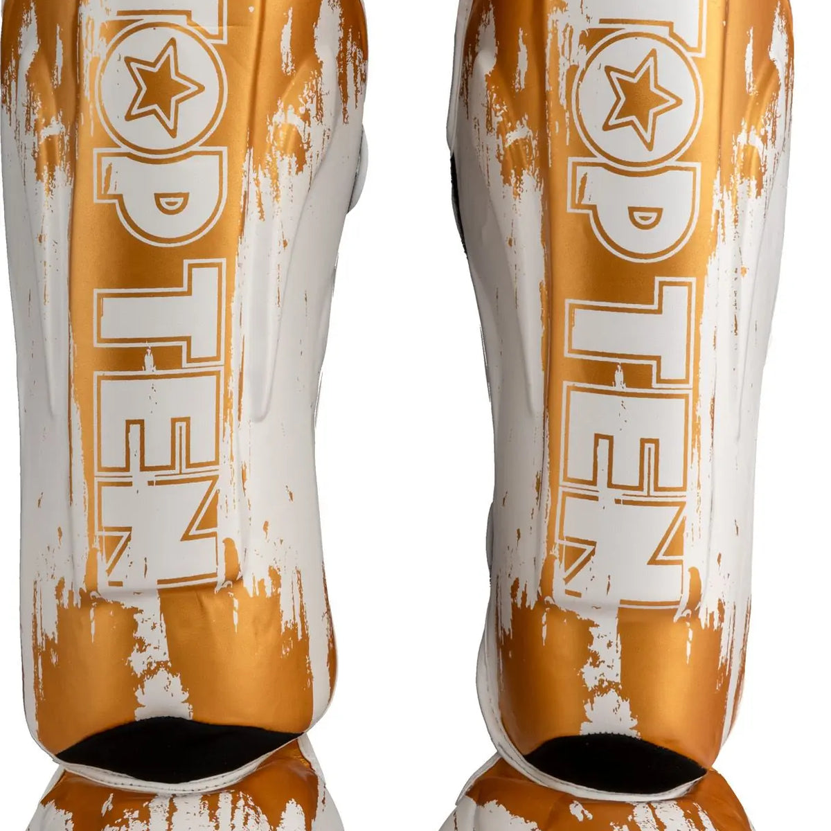 Top Ten Shin and Instep Guard “Power Ink" - white/gold – Fighters Inc ...