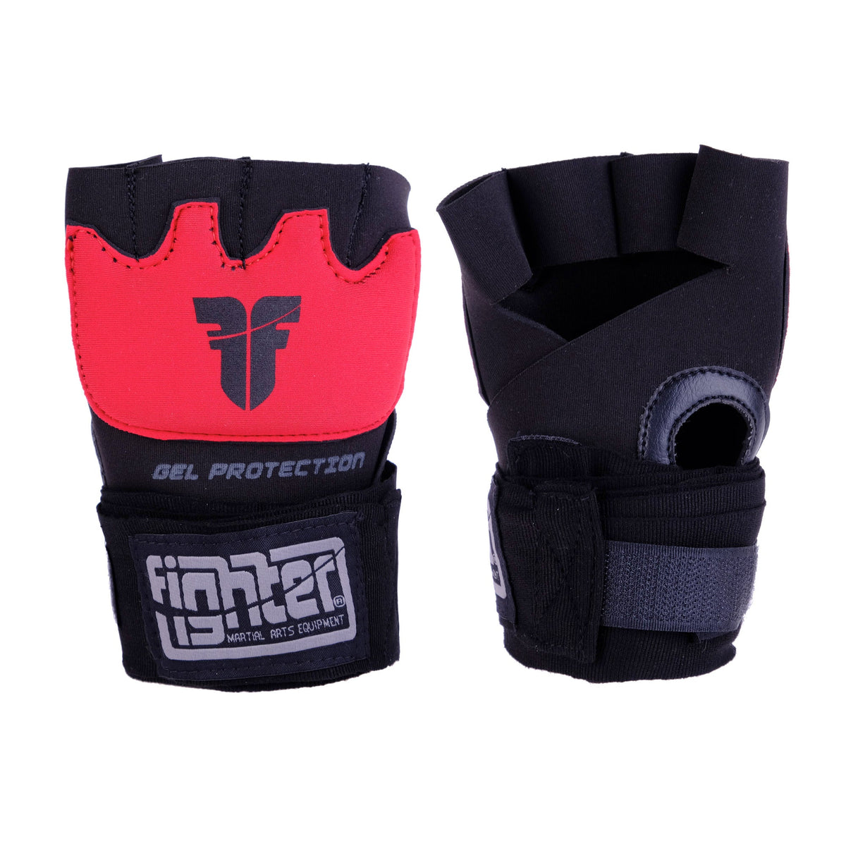 Fighter Strap - Gel Hand-Wraps - black/red, FGW-001BR – Fighters Inc ...