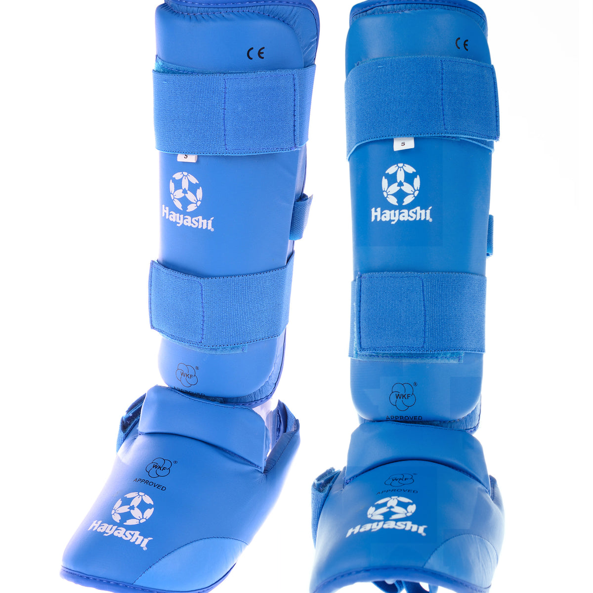 Hayashi WKF Foot and shin protection - Blue, 343-6 – Fighters Inc ...